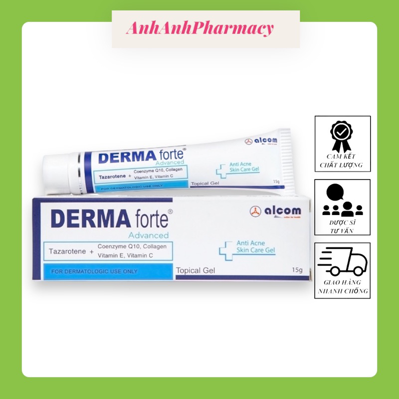 Gel Derma Forte Gamma hỗ trợ điều trị các loại mụn, ngừa thâm, mờ sẹo, dưỡng da (15g) | Shopee ...