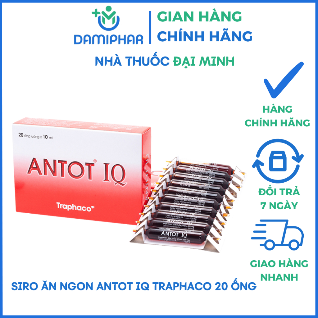 Antot IQ Traphaco Hộp 20 Ống - Siro Bồi Bổ Trí Não Cho Trẻ | Shopee ...