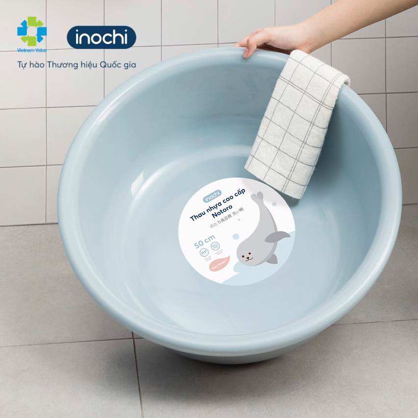 Thau chậu nhựa cao cấp Notoro 60cm Inochi, thau nhựa lớn giặt đồ, nhựa ...