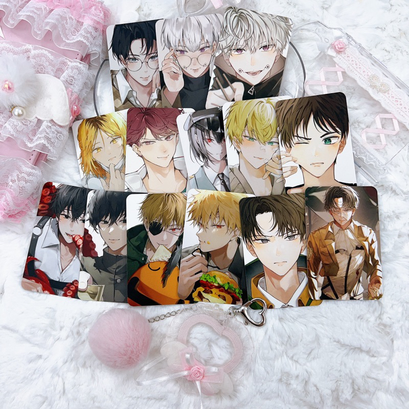 [Nekonii] Sẵn thẻ bo góc JJK Jujutsu Kaisen, AOT Attack on Titan, CSM ...