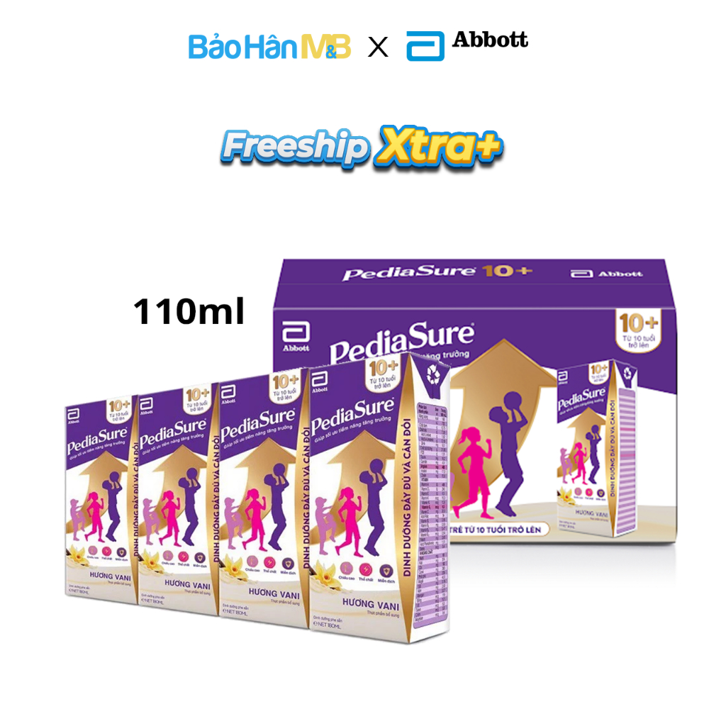 Sữa Pediasure Nước 110ml và 180ml dành cho trẻ từ 1-10 tuổi [ Thùng x ...