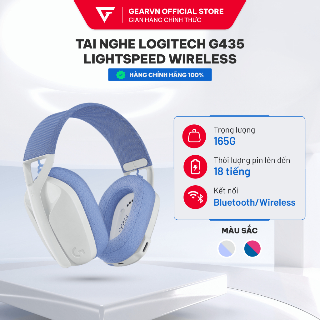 Tai nghe Logitech G435 Lightspeed Wireless | Shopee Việt Nam