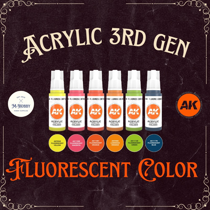 Màu Fluor - AK-Interactive | Shopee Việt Nam
