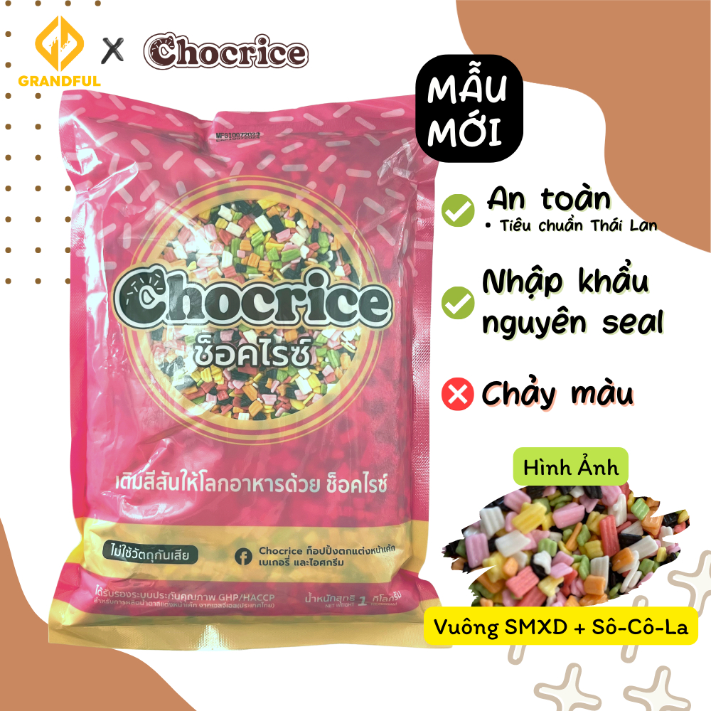 Cốm Màu Trang Trí Chocice (Hình vuông) | Shopee Việt Nam