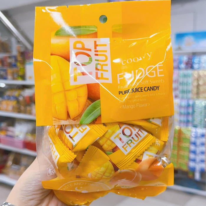COMBO 15 GÓI KẸO DẺO XOÀI TOP PRUIT FUDGE COOWY - gói 320gr | Shopee ...