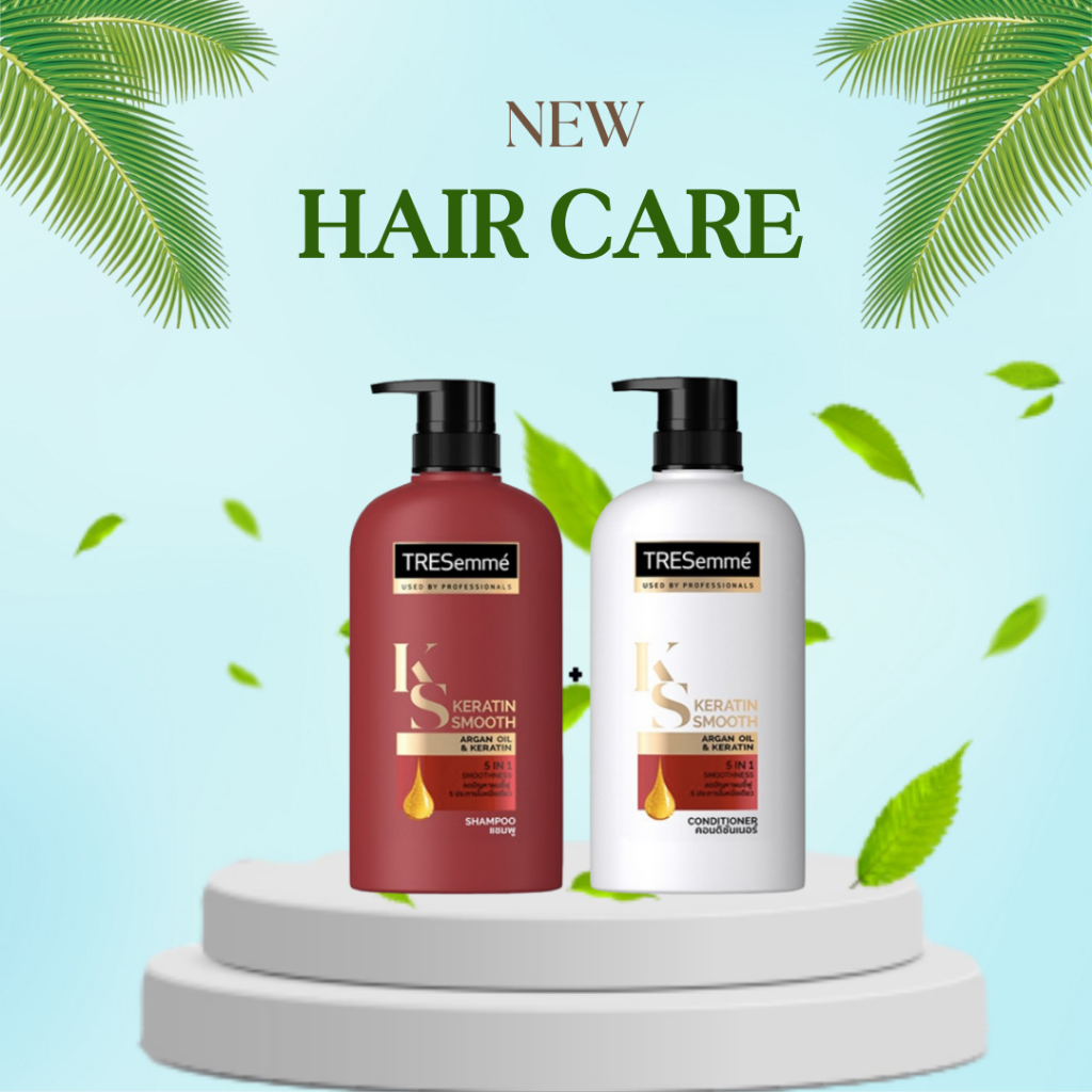 Dầu gội Tresemme Thái Lan 450ml màu đỏ Keratin Smooth | Shopee Việt Nam