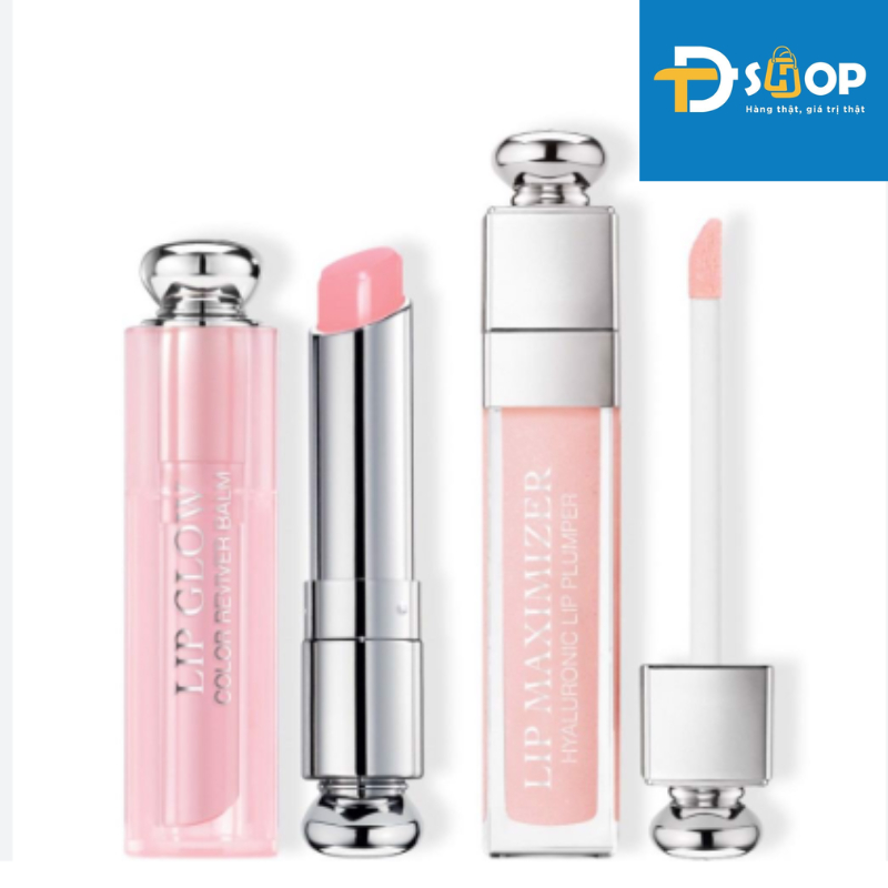 Son Dưỡng Môi Dior Addict Lip Glow & Lip Maximizer Màu 001 Pink | Shopee Việt Nam