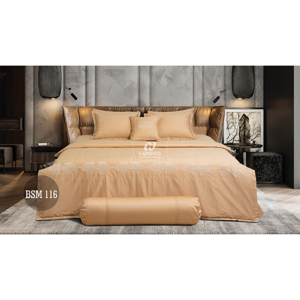 Bộ ga phủ thêu Hanvico Blue Sky – BSM116 | Shopee Việt Nam