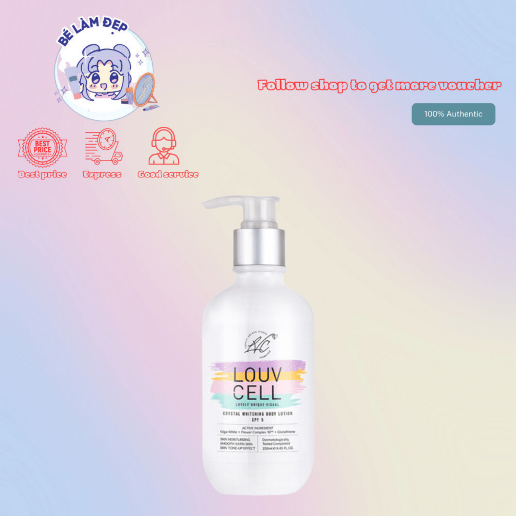 Kem Dưỡng Ẩm Trắng Da Body Louv Cell Crystal Whitening Body Lotion ...