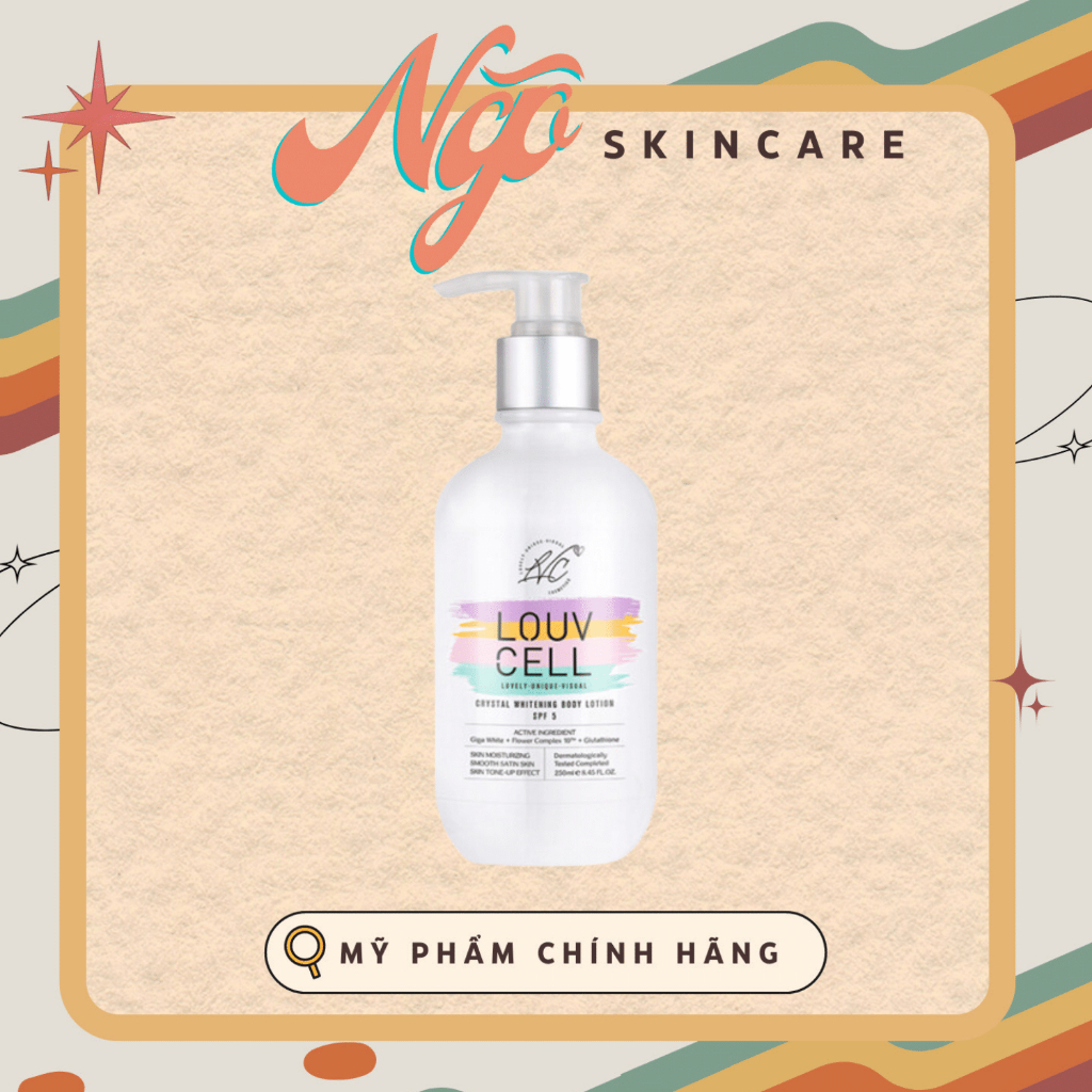 Sữa Dưỡng Thể Trắng Da Body Louv Cell Crystal Whitening Body Lotion ...