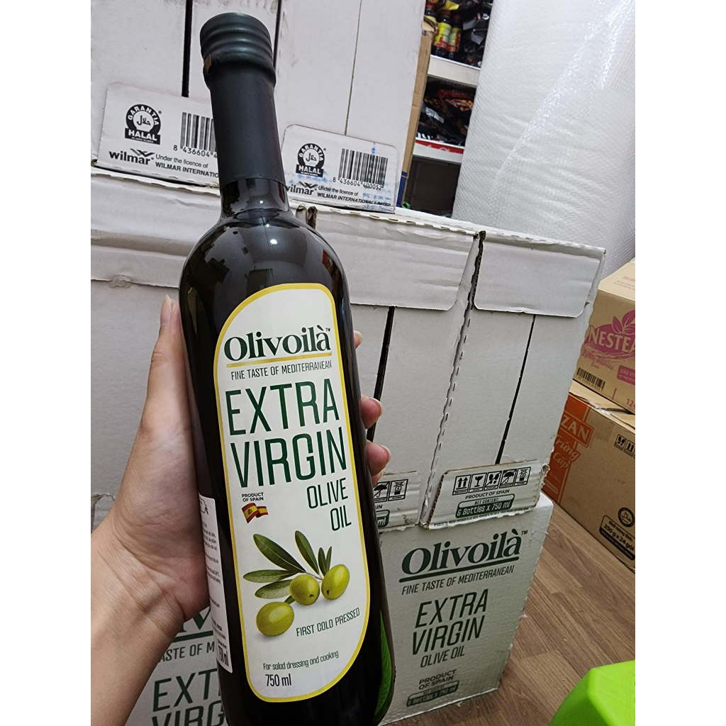 Dầu Ôliu Extra Virgin Olivoilà nhập khẩu Tây Ban Nha 750ML | Shopee ...