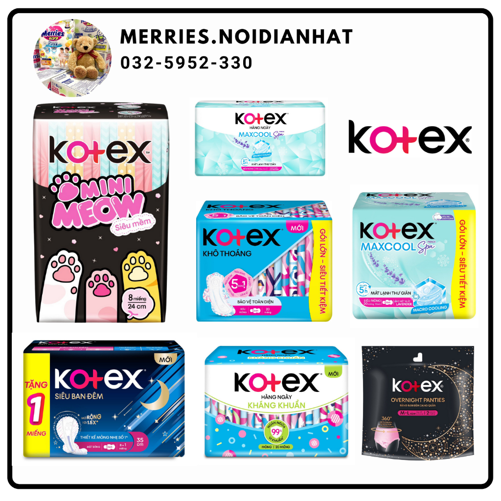 [KOTEX] BĂNG VỆ SINH KOTEX KHÔ THOÁNG MAXCOOL KHÁNG KHUẨN MỎNG CÁNH SIÊU MỎNG CÁNH | Shopee Việt Nam