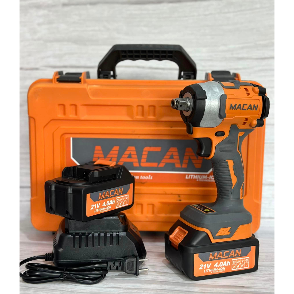 Máy siết bulong pin 360Nm 21V MACAN 6068A Động cơ không chổi than, Chân ...