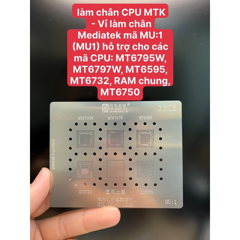 Vỉ làm chân CPU MTK Mediatek MU1 & MU2 | Shopee Việt Nam