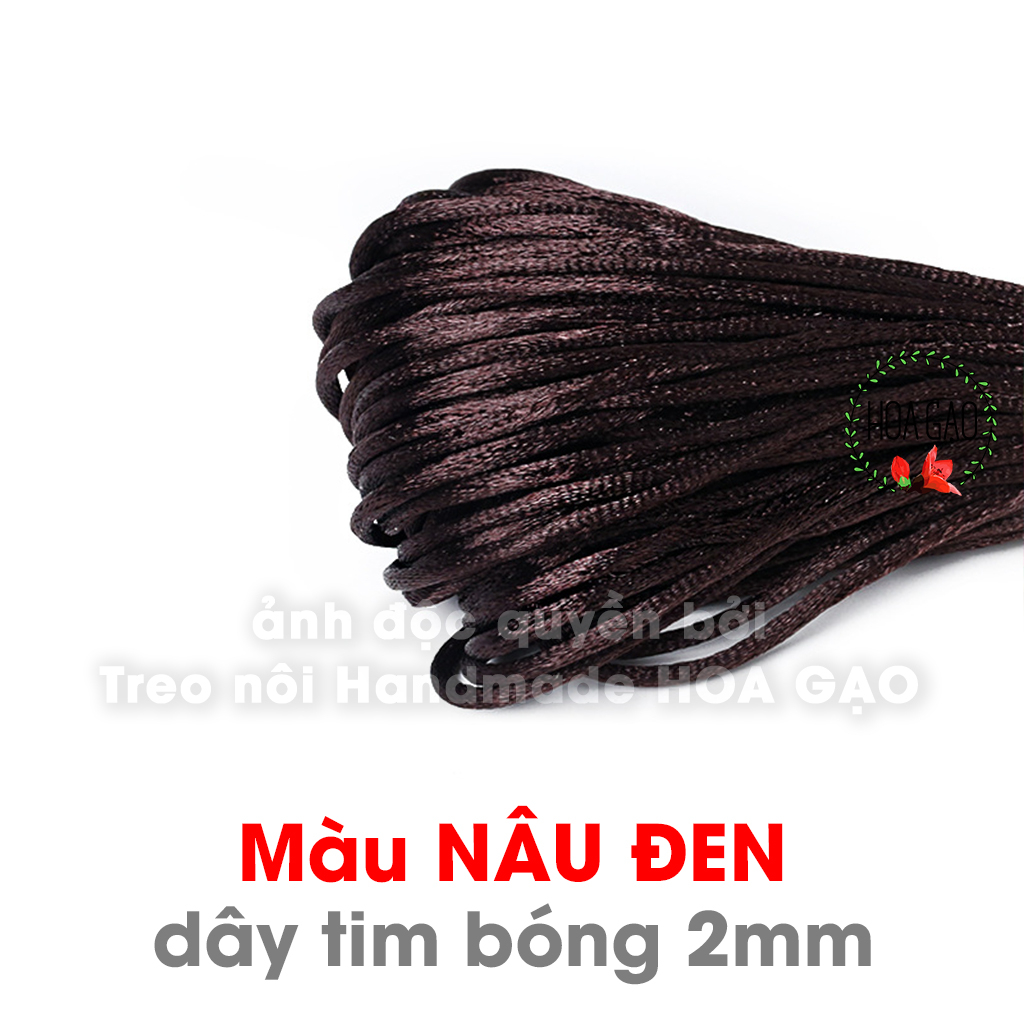 Dây tim 2mm dây đan vòng tay, dây vải thắt vòng tay handmade HGDL tép ...