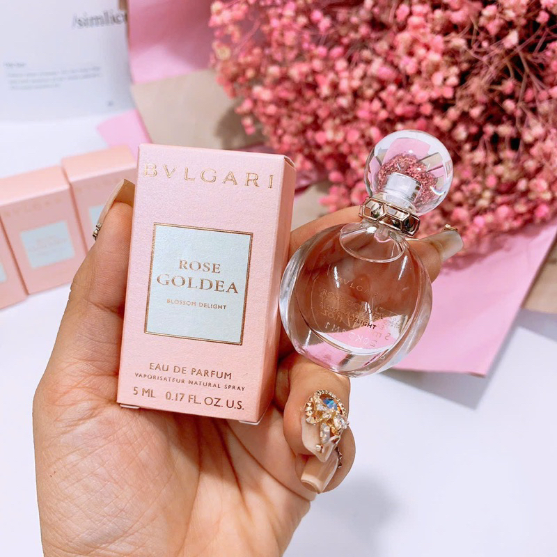 NƯỚC HOA BVL ROSE GOLDEA BLOSSOM DELIGHT MINI 5ML EAU DE PARFUM ...