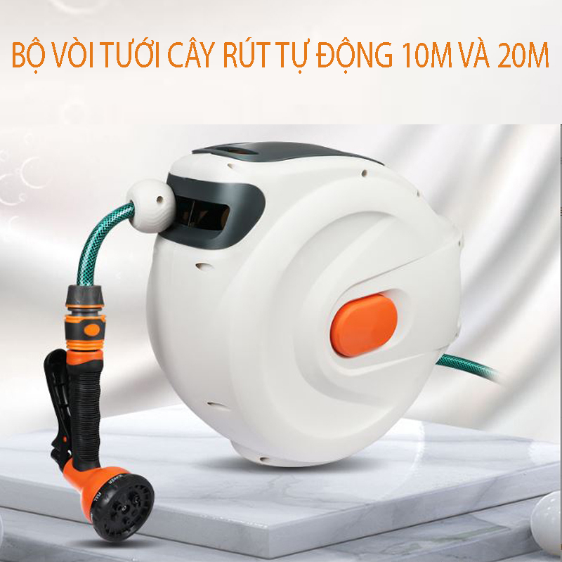 Bộ vòi tưới cây, rulo cuộn ống tự động DZT dây dài 10M đến 20M (PHIÊN ...