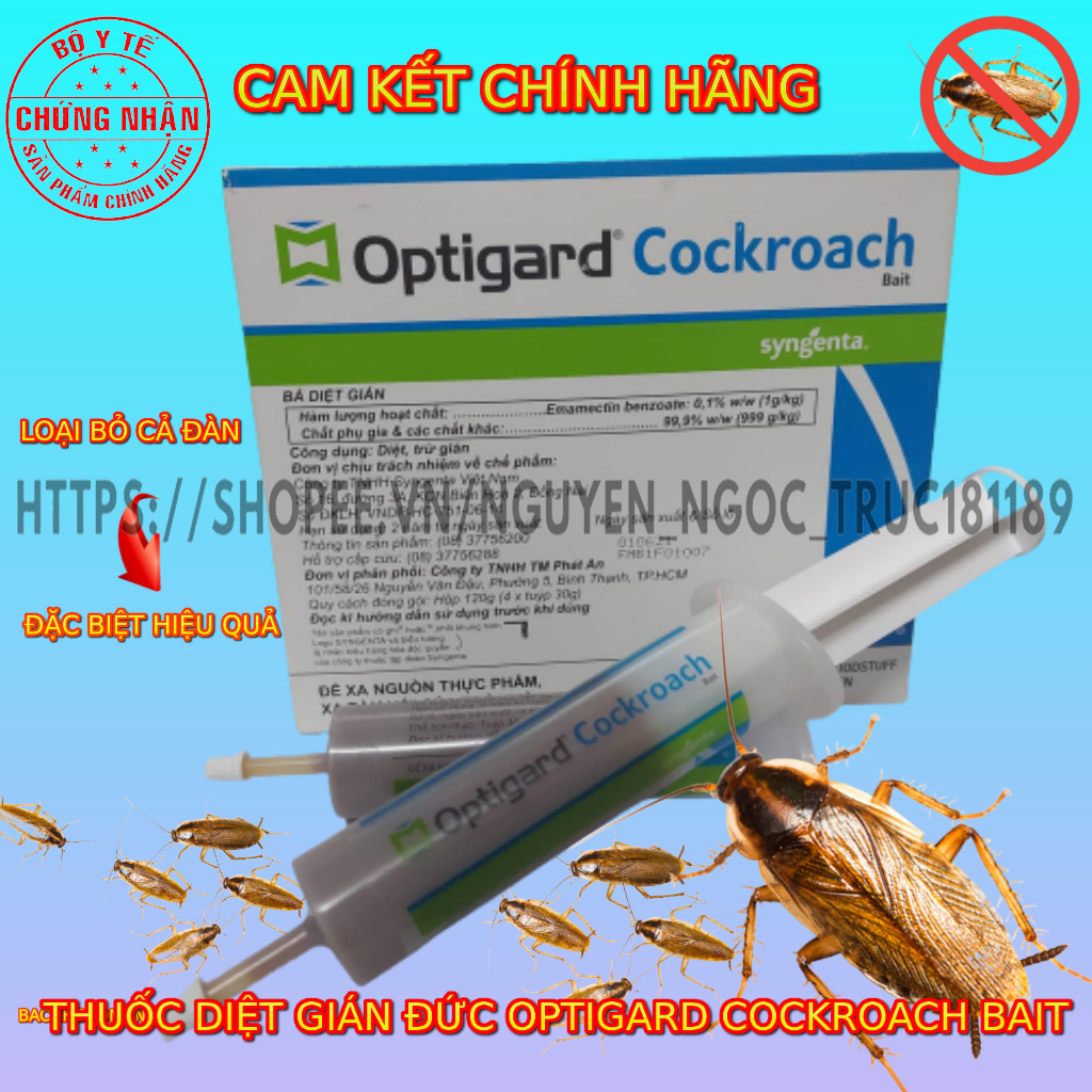 Optigard Cockroach Bait 30g - Thuốc Diệt Gián Đức cứng đầu - đặc biệt ...