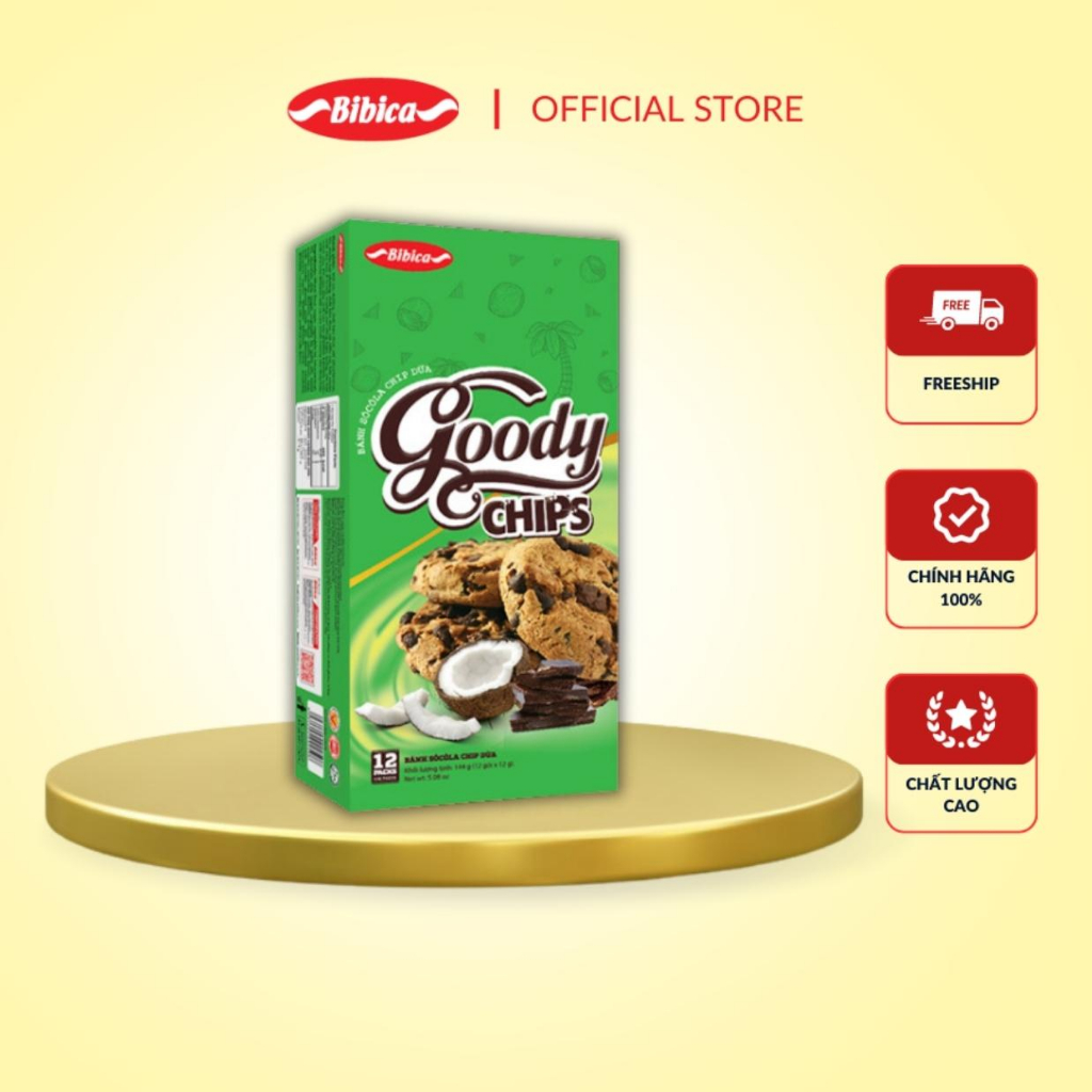 Bánh Goody Chip Dừa Bibica 144g | Shopee Việt Nam