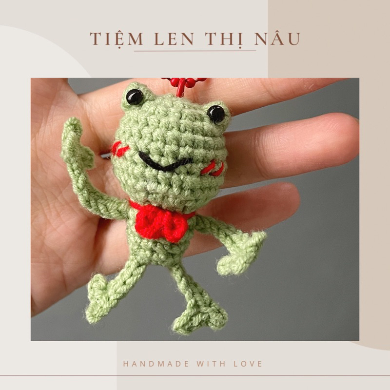 Ếch Hoàng Tử - Móc khoá len | Shopee Việt Nam