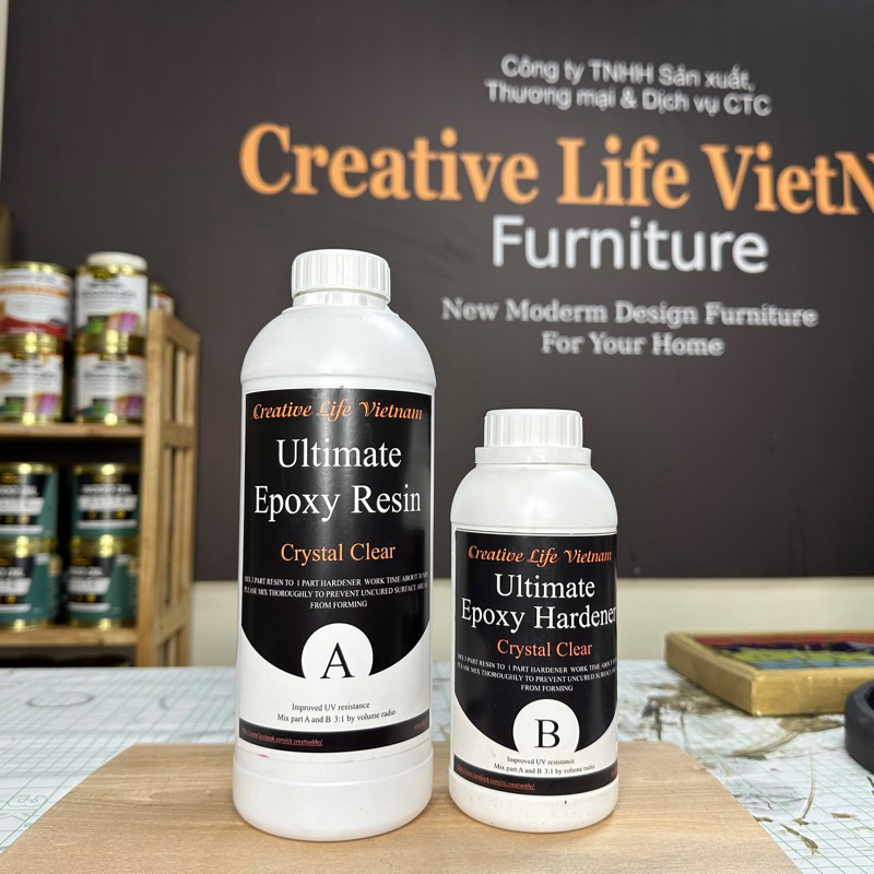 (Có sẵn) Ultimate Epoxy Resin 1,2kg - Nhựa đổ khối 3D (Creative Life ...