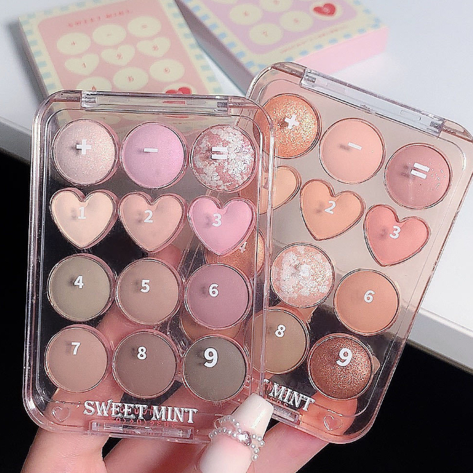 Bảng Phấn Mắt SWEET MINT 12 Ô Màu Sắc Long Lanh Lâu Trôi Quyến Rũ Phong ...
