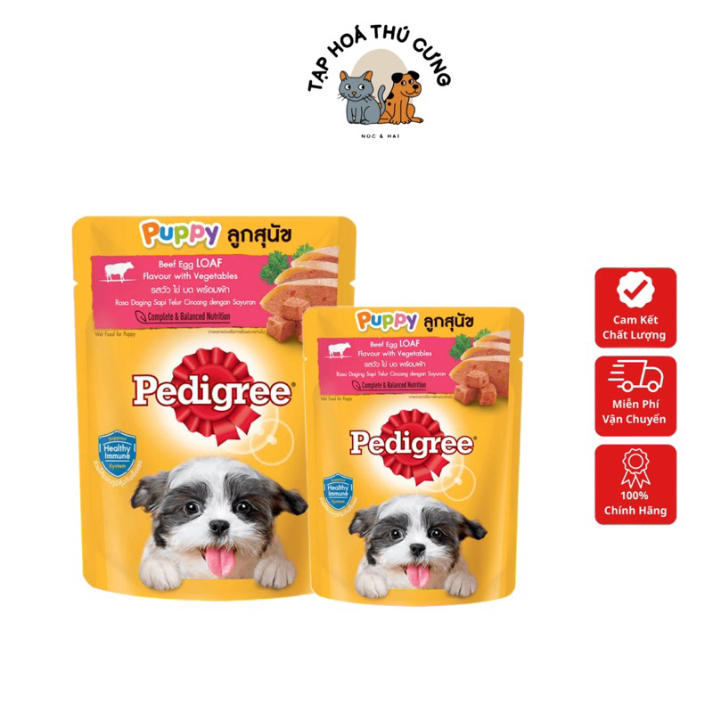 TÚI 80G PATE PEDIGREE CHO CHÓ NHỎ VỊ GÀ NẤU SỐT ( DATE 12 THÁNG ...