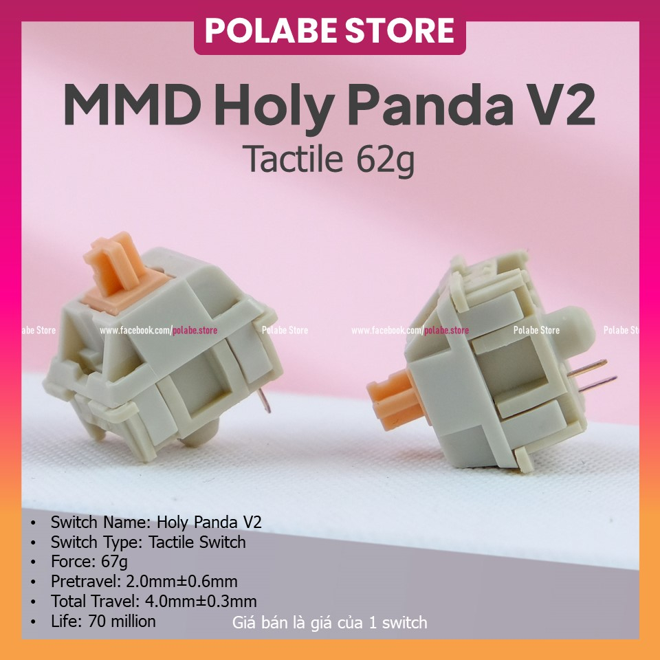 MMD Holy Panda MMD Honey Pom HT MMD CREAM POM linear switch Công tắc bàn phím cơ tactile switch ...