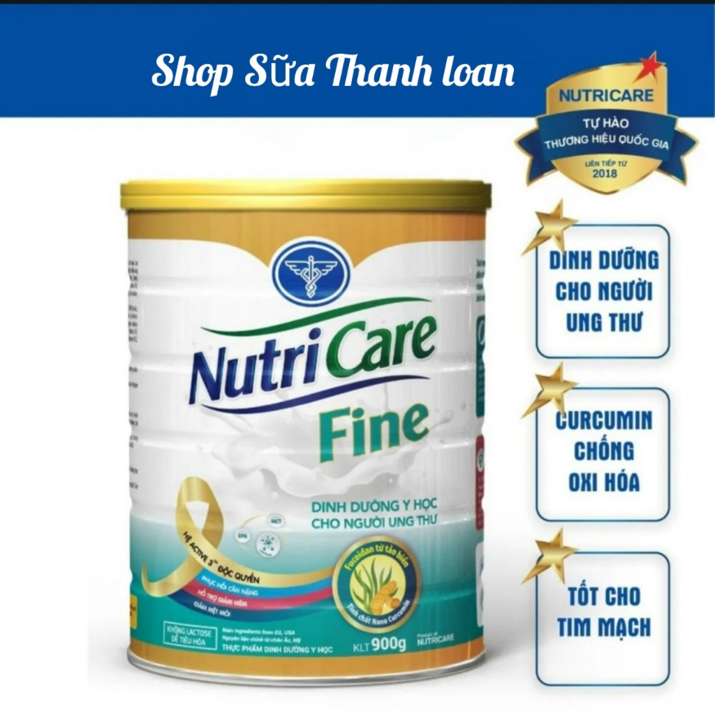 [HSD T2-2027] Sữa Bột Nutricare Fine Dinh Dưỡng Y Học Dành Cho Người Bị Ung Thư 900g. | Shopee ...