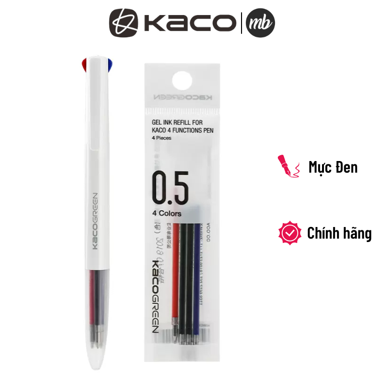 Bút bi KACO 4 Trong 1, Bút đa năng 0.5mm | Shopee Việt Nam