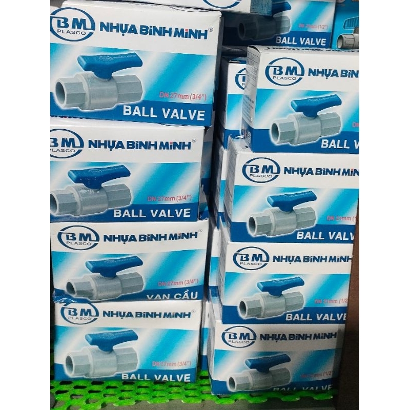 VAN NHỰA KHOÁ NƯỚC BÌNH MINH - VAN NHỰA PVC BÌNH MINH( PHI 21, 27, 34, 42,49) | Shopee Việt Nam