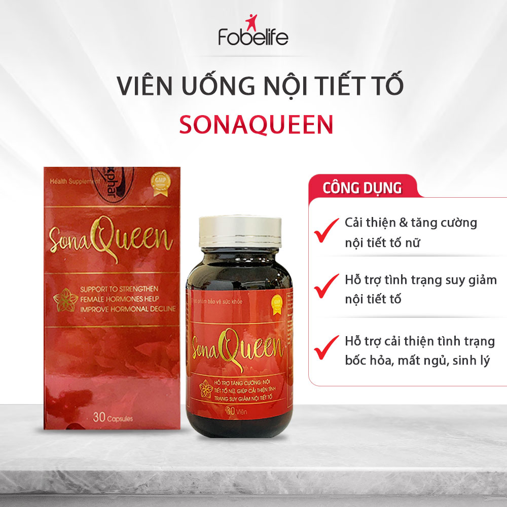 [Date 2024] Viên Uống Sona Queen Fobe Hỗ Trợ Cải Thiện Tăng Cường Nội Tiết Tố Nữ - Hộp 30 Viên ...