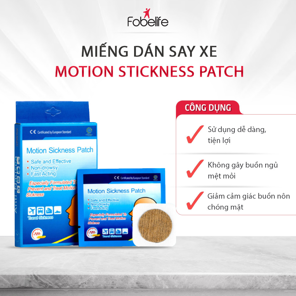 [HỎA TỐC] Miếng Dán Chống Say Tàu Xe Motion Sickness Patch Giảm Triệu ...