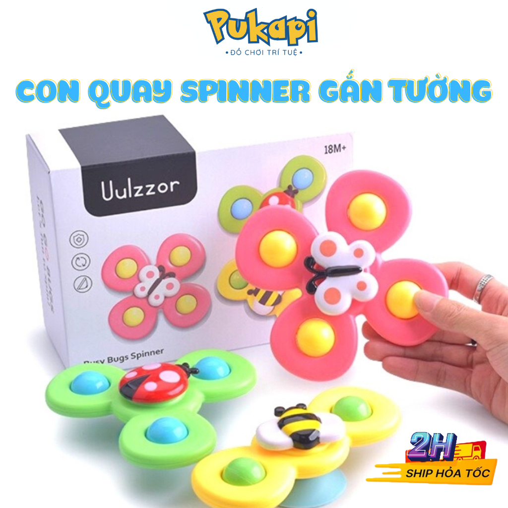 Set 3 Đồ Chơi Con Quay Spinner Con Quay Gắn Tường Chong Chóng Dính ...