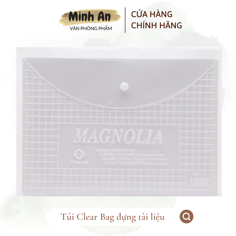 Túi đựng tài liệu Clear Bag A4, Bìa đựng tài liệu văn phòng phẩm, Túi ...