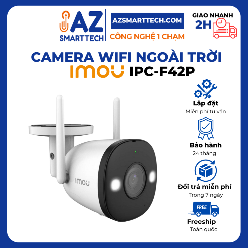 CAMERA IP WIFI IMOU F22P 2MP 1080P / F42P 4MP 2K / F22FP / F42FP CÓ MÀU ...