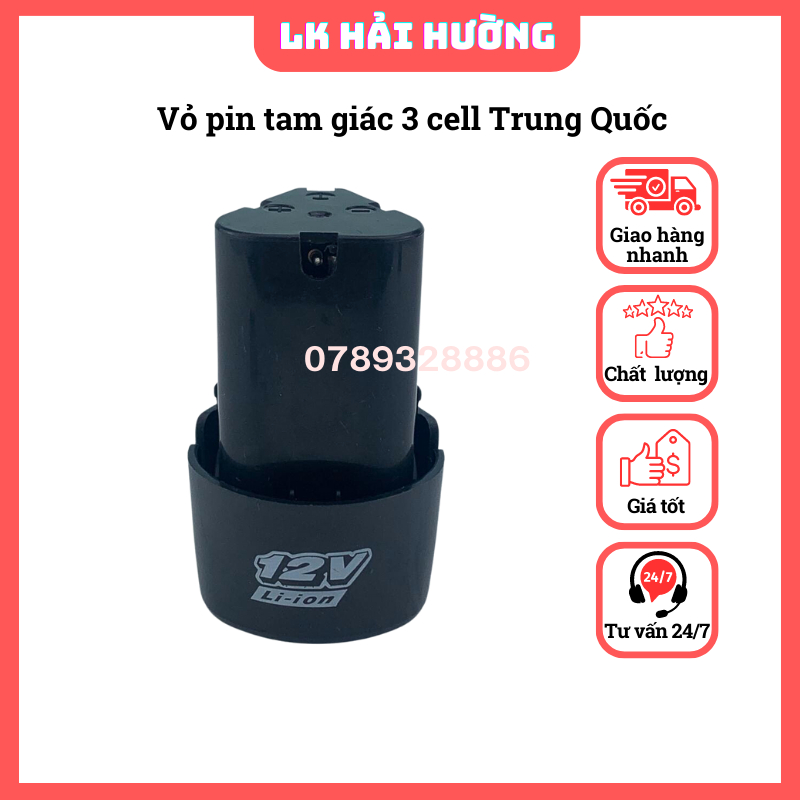 Vỏ mạch pin 12V 3 cell tam giác, dùng cho máy Trung Quốc | Shopee Việt Nam