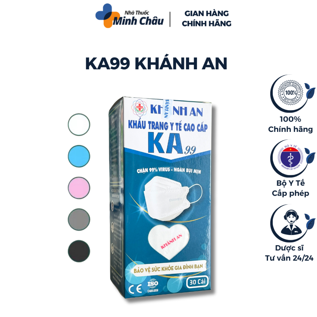 Khẩu trang y tế Khánh An KA99 - KF94 Hàn Quốc 4D mask 4 lớp kháng khuẩn ...