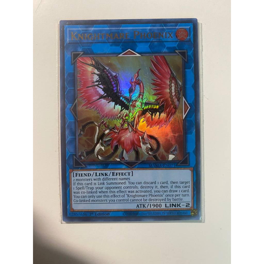 thẻ bài yugioh Knightmare Phoenix - MAMA-EN071 - Ultra Rare 1st Edition ...