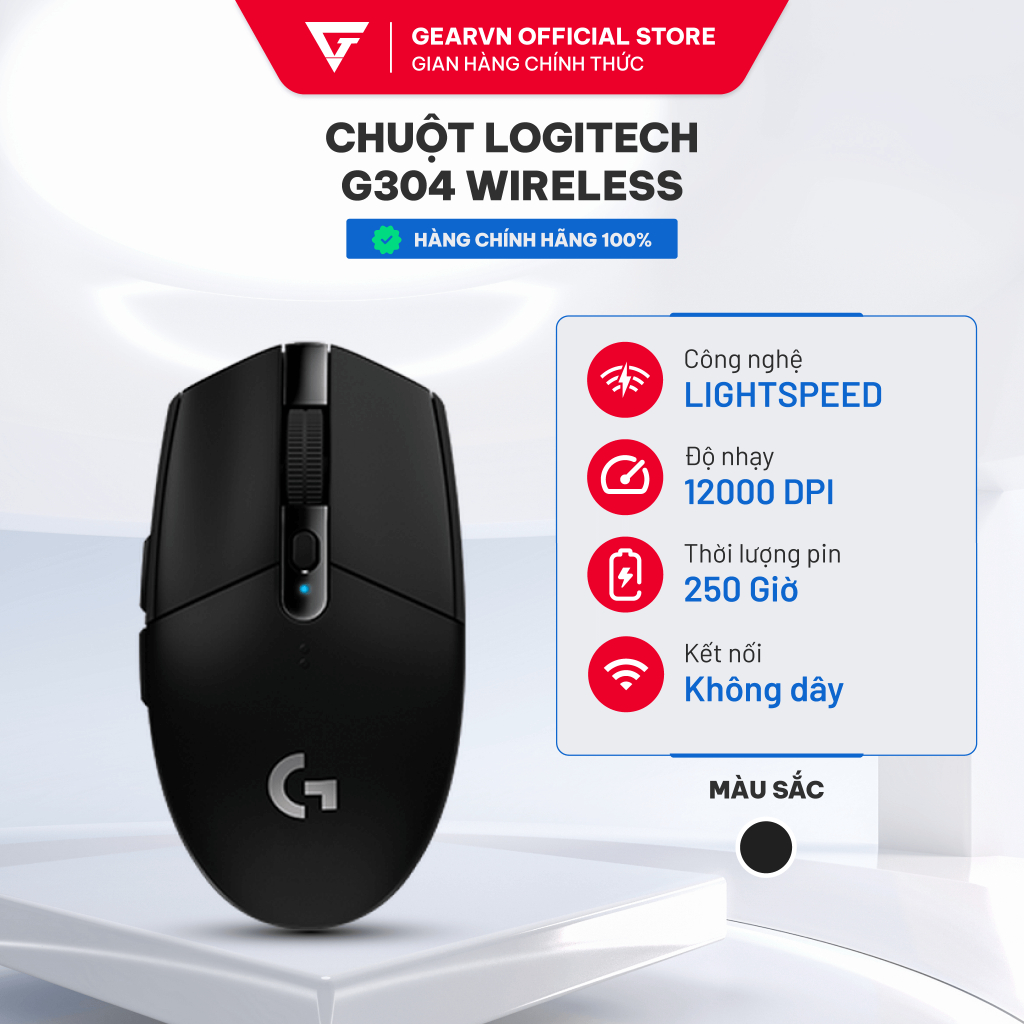 Chuột Không Dây LOGITECH G304 - 12000 DPI - Pin 250 Giờ - LightSpeed ...