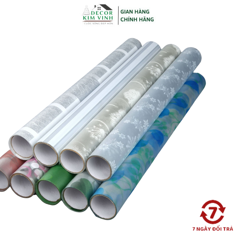 Decal Giấy Dán Kính Decor Kim Vinh Nhiều Mẫu Siêu Sang Keo Sẵn Khổ Rộng ...