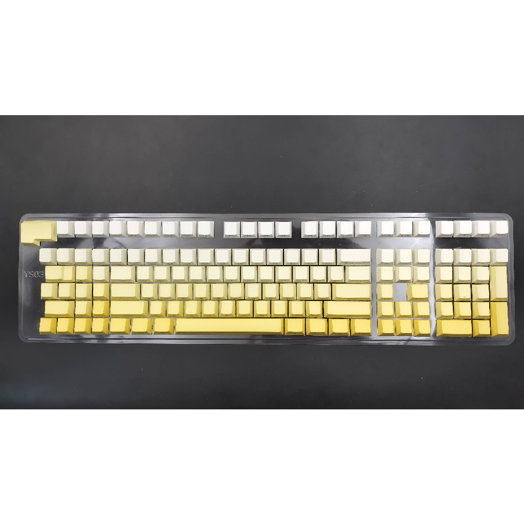 Bộ Keycap Polar Day xuyên led, Gradient, Keycap Ninja Side Print kí tự ...