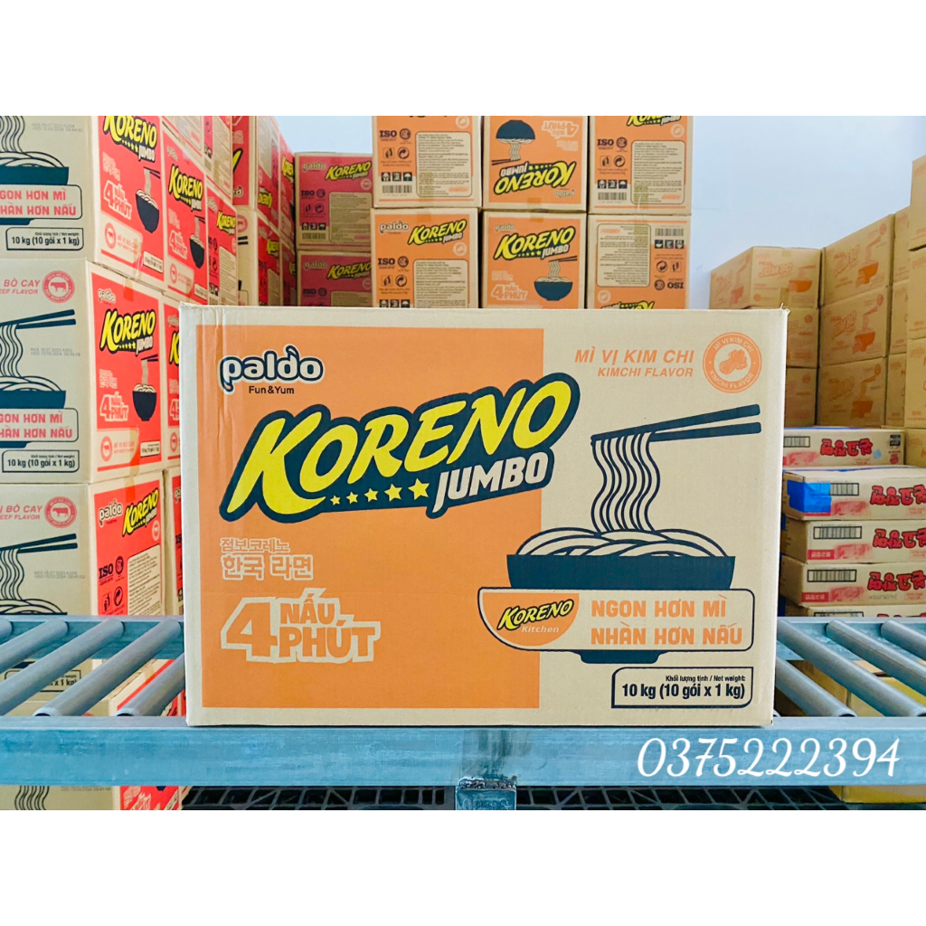 Mì Koreno Jumbo paldo vị kim chi- 100 gói | Shopee Việt Nam