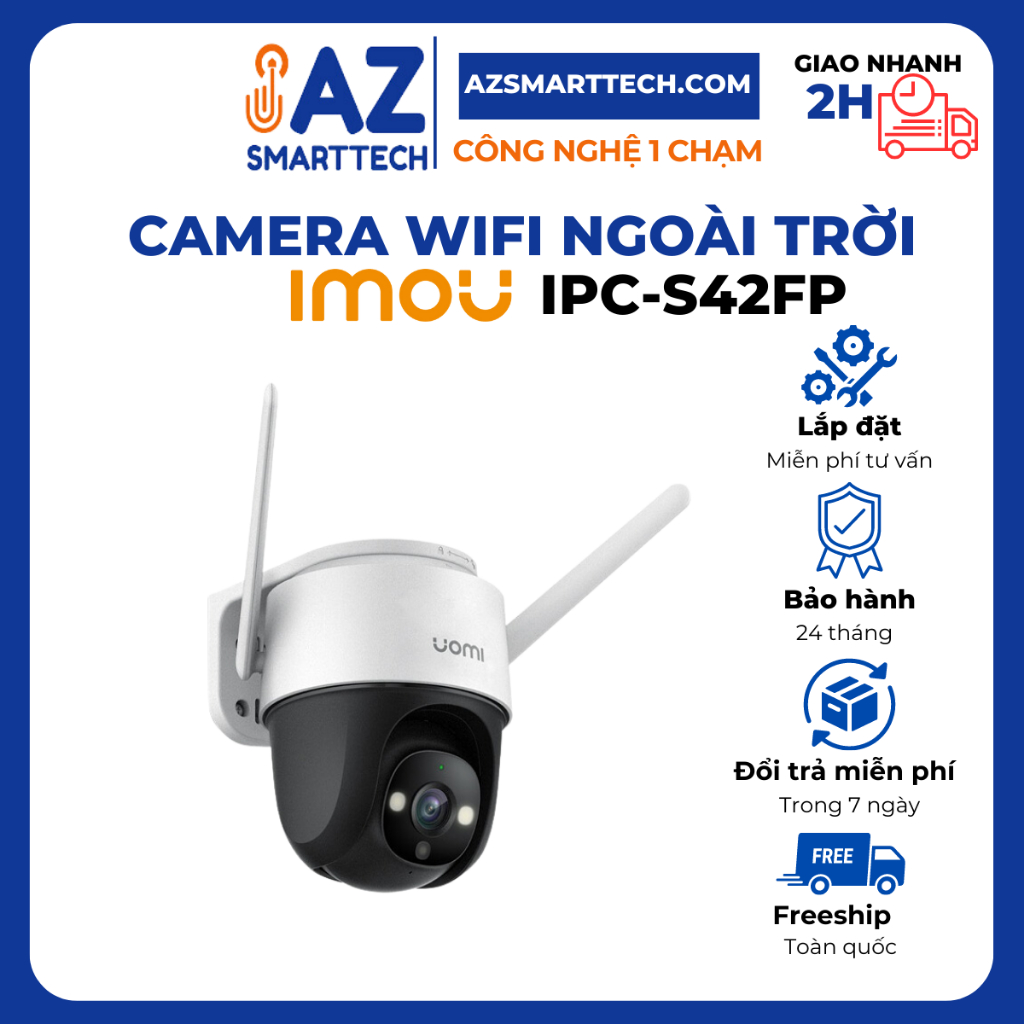 CAMERA NGOÀI TRỜI IP WIFI IMOU IPC S42FP 4.0Mpx - TÍCH HỢP CÒI VÀ ĐÈN ...