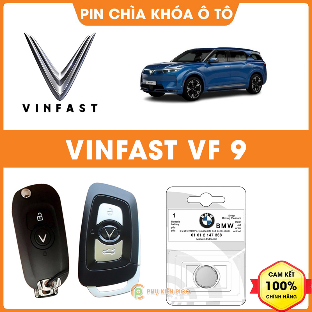 Pin chìa khóa ô tô Vinfast VF9 chính hãng sản xuất tại Indonesia ...
