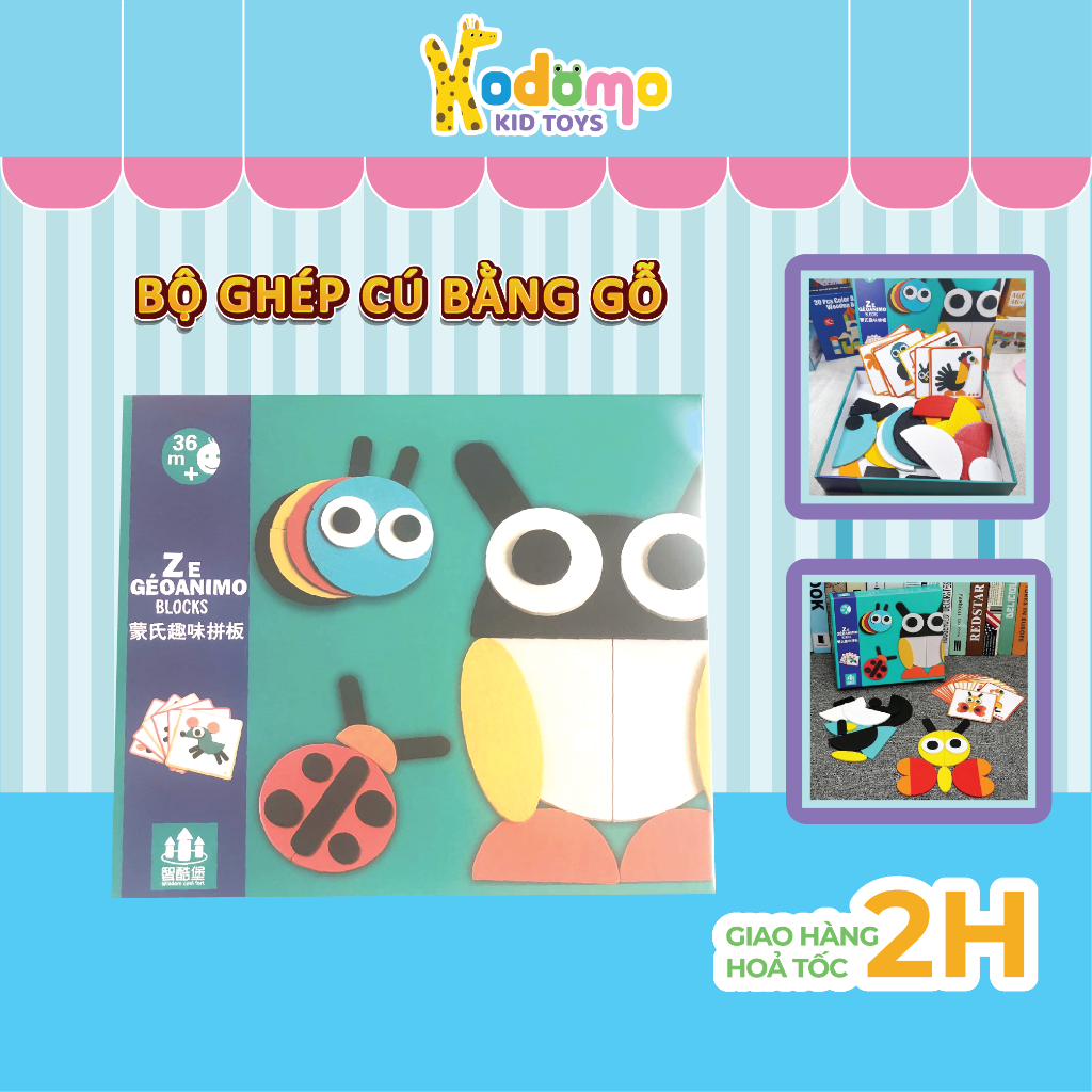 Ghép Hình Gỗ, Bộ Đồ Chơi Ghép Hình Tư Duy Con Cú Kích Thích Não Bộ Phát Triển - Kodomo | Shopee ...
