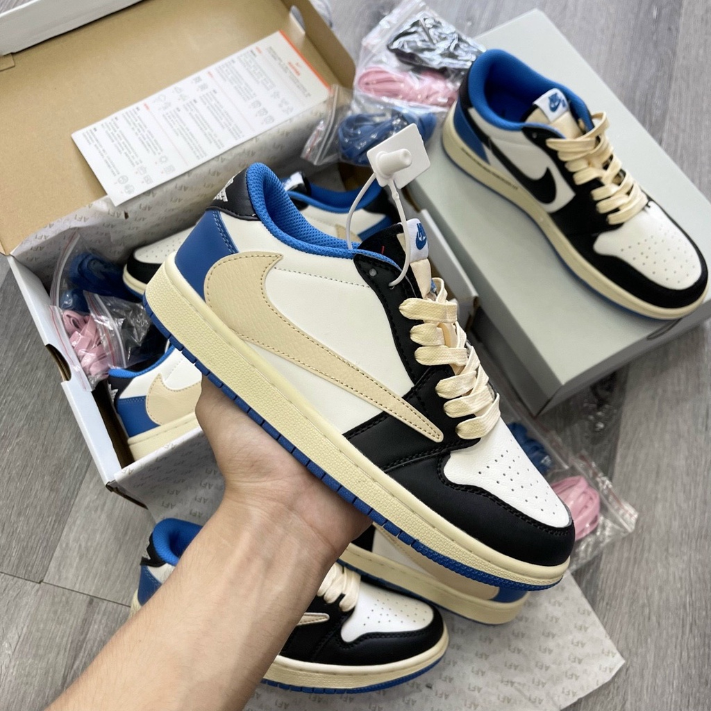 JOR.DAN 1 LOW FRAGMENT DESIGN X TRAVIS SCOTT-Giày Sneaker Travis Scott ...