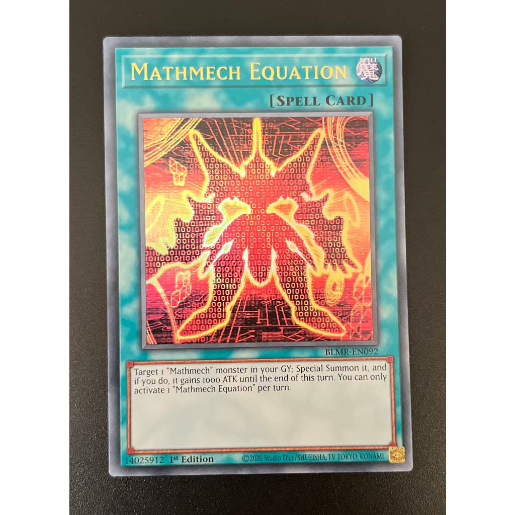 [Thẻ bài Yugioh]-[TCG-UK]- BLMR-EN092 Mathmech Equation - Ultra Rare ...