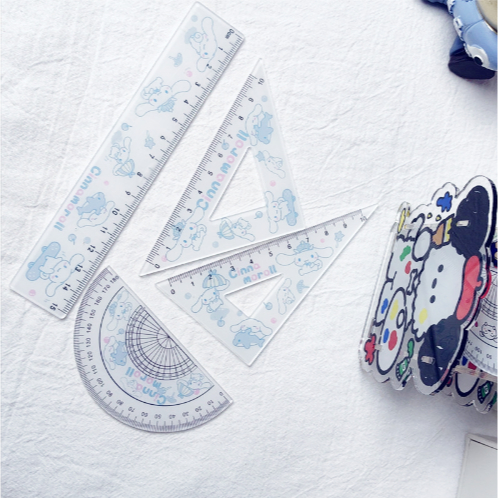 Bộ eke thước kẻ chó trắng cinnamoroll EKNI7a bộ eke cute dễ thương ...