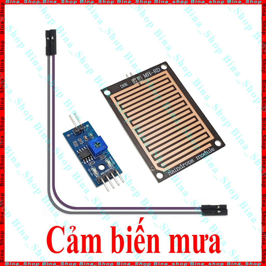 Module cảm biến mưa cho Arduino kèm cáp | Shopee Việt Nam